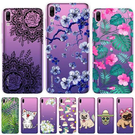 For Huawei Y Pro Case Cover Soft Silicone Colorful Printing Phone Back Case Fundas Cover