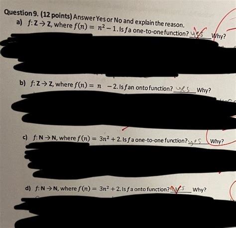 Solved Question 9 12 Points Answer Yes Or No And Explain