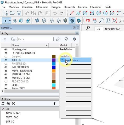 Dashed Lines Disappeared In Tags SketchUp SketchUp Community