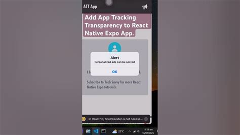 Add App Tracking Transparency To React Native Expo App Reactnative