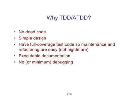overview on tdd test driven development and atdd acceptance test dri…