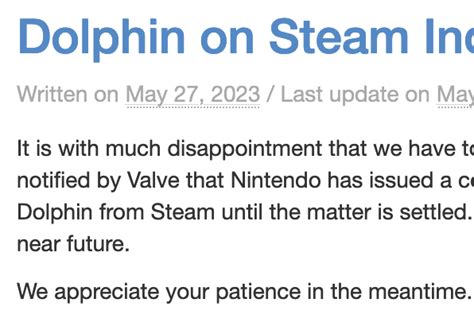 东半球最强法务部出手，开源模拟器 Dolphin 被 Steam 下架 知乎