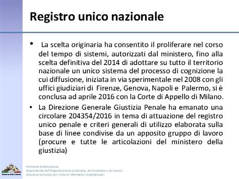 Ministero Della Giustizia Sicp Scheda Sintetica Dott Ssa
