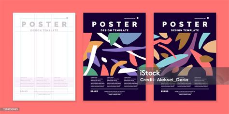 비즈니스 및 커버 현대 저널포스터 템플릿 낙서 스타일의 다른 모양 0명에 대한 스톡 벡터 아트 및 기타 이미지 0명 광고