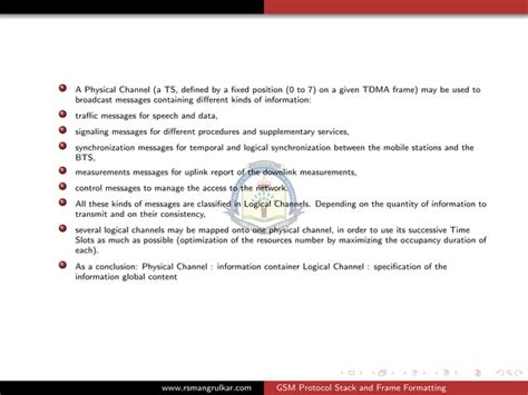 Gsm Protocol Stack And Frame Formating Pdf Computer Networking