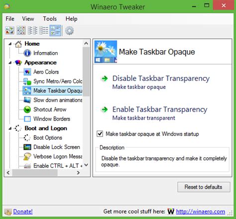 Themes How To Disable Taskbar Transparency In Windows Desktop Super User