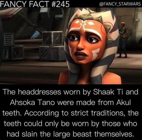 The Headdresses Worn By Shaak Ti And Ahsoka Tano Were Made From Akul