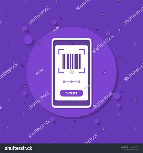 Barcode Scanning App Phone Vector Icon Stock Vector Royalty Free Shutterstock