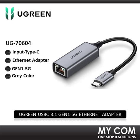 Ugreen Usb Type C 3 1 Gen1 To 5g Ethernet Adapter Mycom