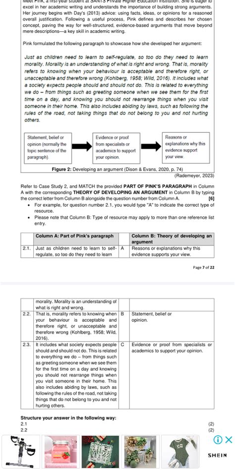 GET ANSWER Excel In Her Academic Writing And Understands The Importance Of Building Strong
