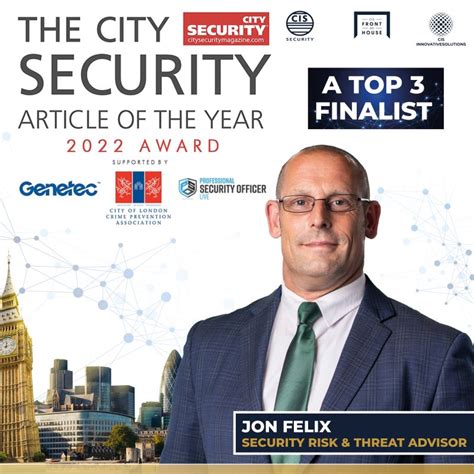 Cis Security Limited On Linkedin Articleoftheyearaward Citysecuritymagazine Topthreefinalist