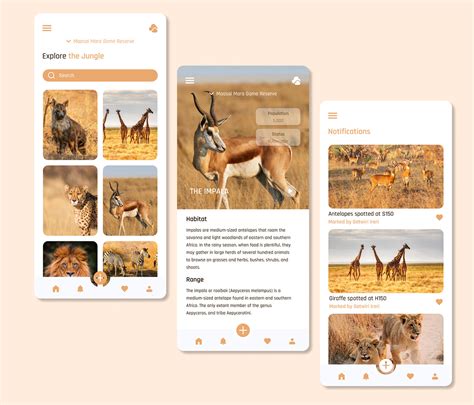 Wildlife App On Behance
