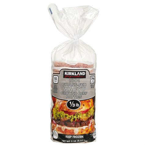 Kirkland Signature Grass Fed Wagyu Patty Same Day Delivery Costco