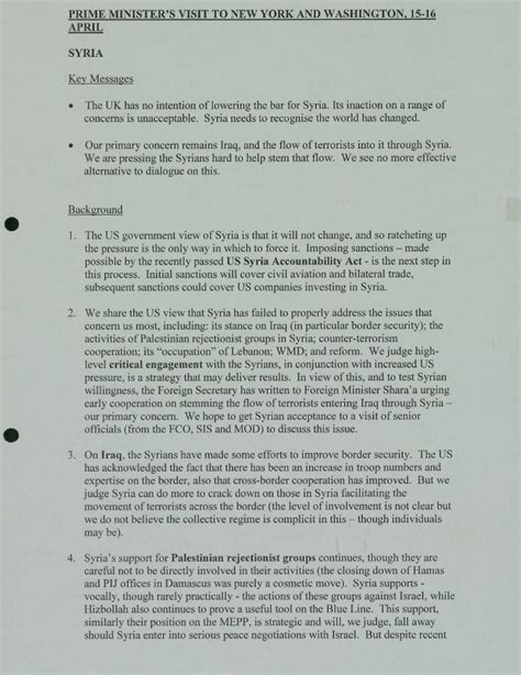Blair Wanted Assad To Work With Mi6 Against Jolani