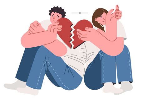 Broken Relationship Vector Art Icons And Graphics For Free Download