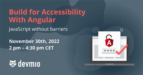 Build For Accessibility With Angular Devmio Software Know How
