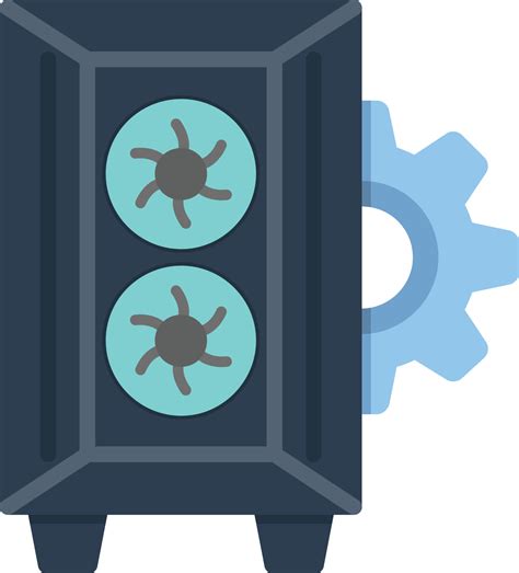 Pc Case Flat Icon 11671303 Vector Art At Vecteezy