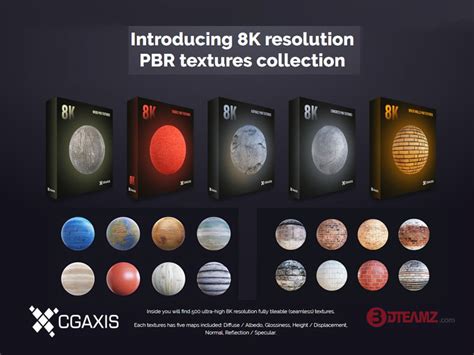K Resolution PBR Textures Collection DTEAMZ