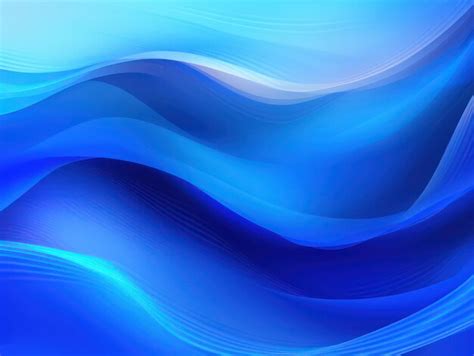 Premium Ai Image Blue Waves Abstract Wallpaper For Desktop Background And Design Projects