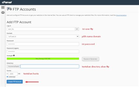 Cara Membuat Akun FTP Di CPanel Rumahweb