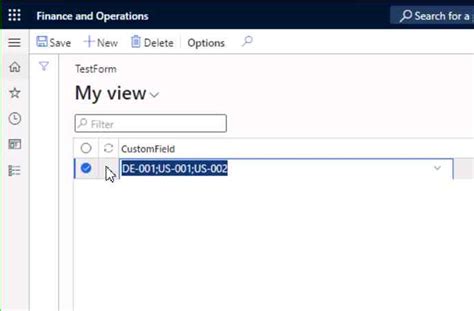 d365 f and o x code multi select lookup on form using x
