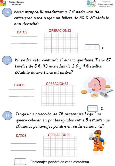 Problemas De Matematicas Para 4to Grado