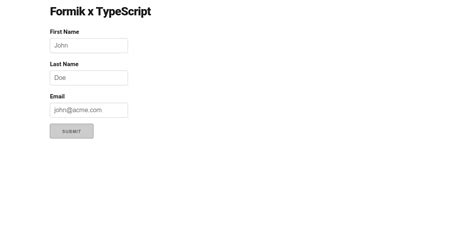 Formik 214 Typescript Codesandbox