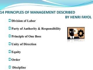 14 Principles Of Management PPTX