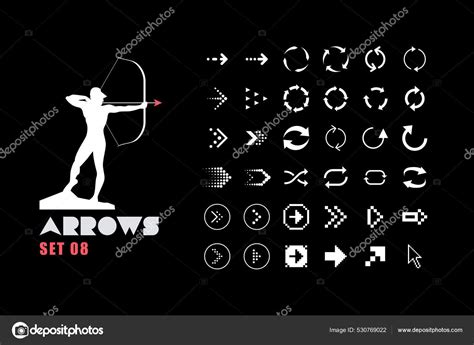 Arrow And Cursor Icons Stock Vector By Karnoff