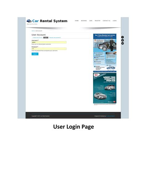 Car Rental System Project Pdf