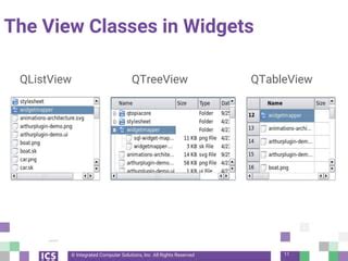 Basics Of Model View Qt Programming PPT