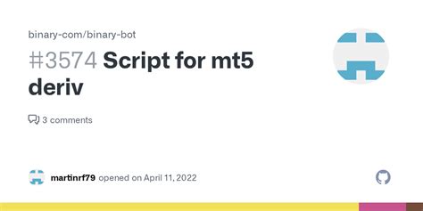 Script For Mt5 Deriv · Issue 3574 · Binary Combinary Bot · Github