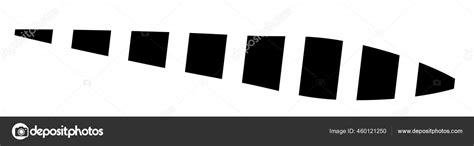 Horizontal Dashed Segmented Lines Design Shape Element Stock Vector By