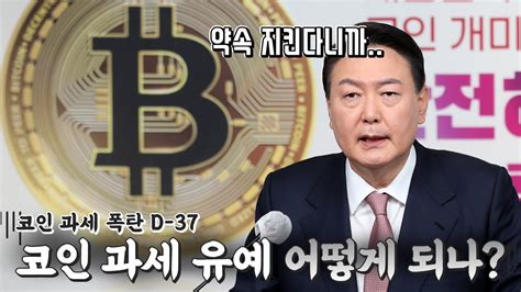 코인 과세 2년 유예 현정부는 과연 약속을 지킬까 Youtube