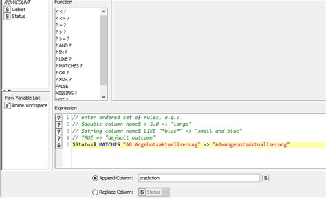 Rule Engine Node Problems With Matches Knime Analytics Platform