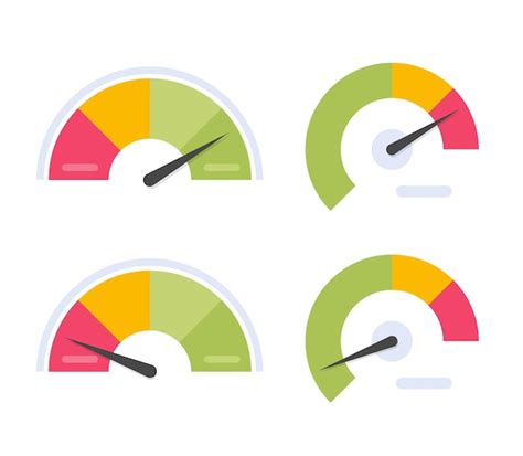 Premium Vector | Gauge power level indicator icon or speedometer credit score dashboard measure ...