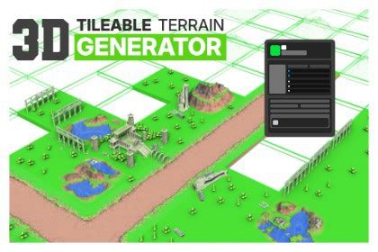 Tileable D Terrain Generator Low Poly Environment Asset Pack Game Content Shopper Unity