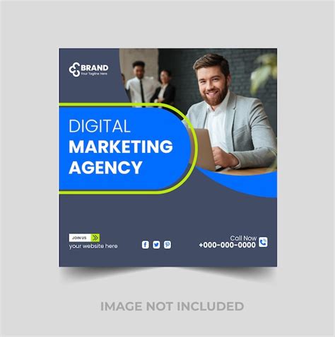 소셜 미디어 및 Instagram 게시물 템플릿 프리미엄 벡터