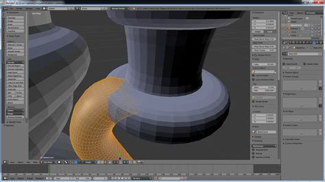 Modeling Editing Different Meshes Together Bezier Curve And Circle