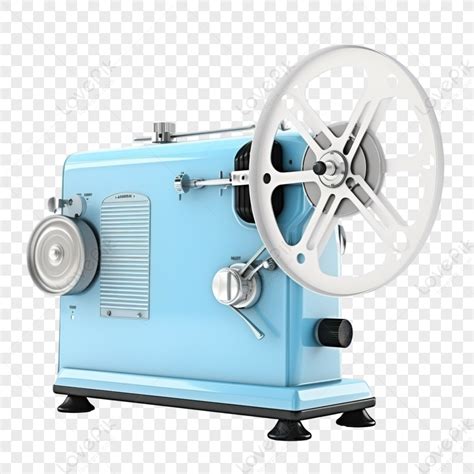 레트로 블루 3d 시네마 프로젝터미디어최소한의영화 영화 Png 일러스트 무료 다운로드 Lovepik