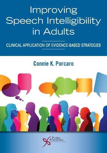 Improving Speech Intelligibility In Adults Clinical Application Of Evidence Based Strategies By