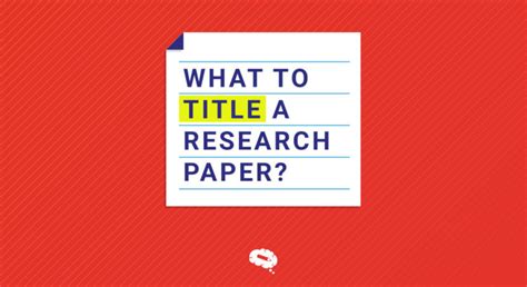 Title Page In Research Paper Importance Guidelines Examples Mind The Graph Blog