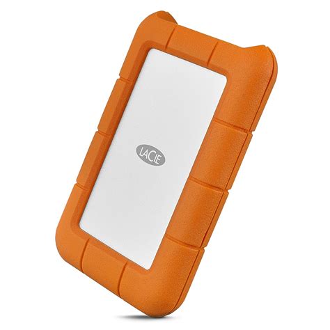LaCie Rugged USB C TB Portable External Hard Drive USB Drop Shock Dust Rain Resistant For