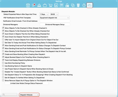 1 1 2 toolbox dispatch module settings emt farmerswife support