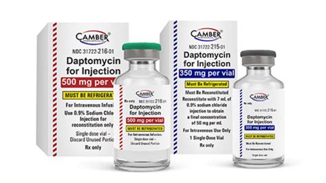 Camber Launches Generic Daptomycin For Injection Generic Cubicin