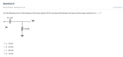 solved for the following circuit if the frequency of the