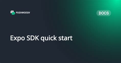 Expo SDK Quick Start
