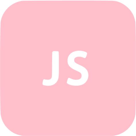 Pink Js Icon Free Pink Programming Icons