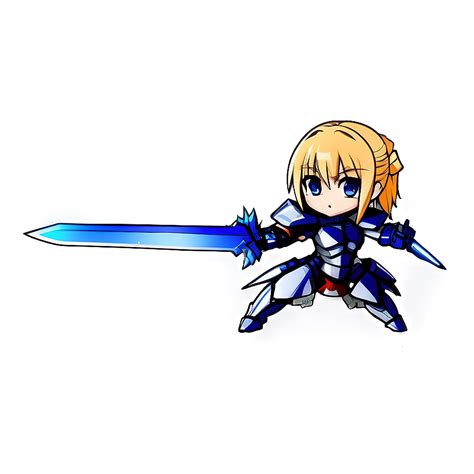 Download Chibi Saber Cute Png 06242024 | Wallpapers.com