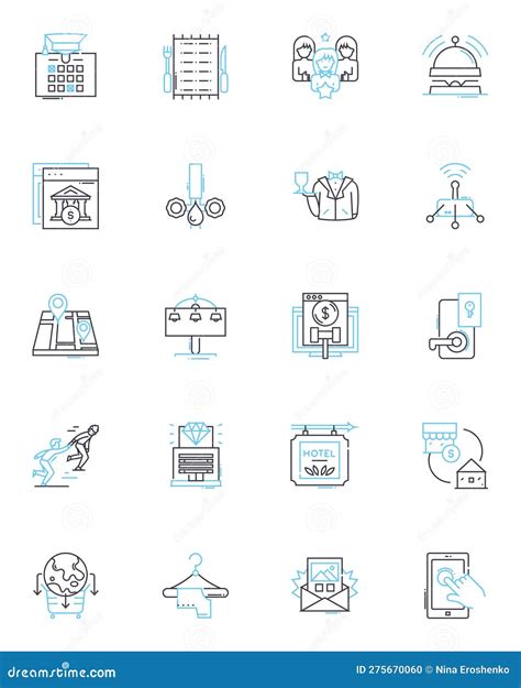 Response Line Icons Collection Feedback Reaction Behavior Answer